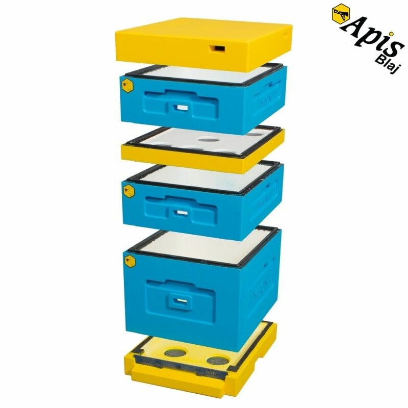 Stup din polistiren, cu fund scund , vopsit - Lyson - Apis-Blaj.ro