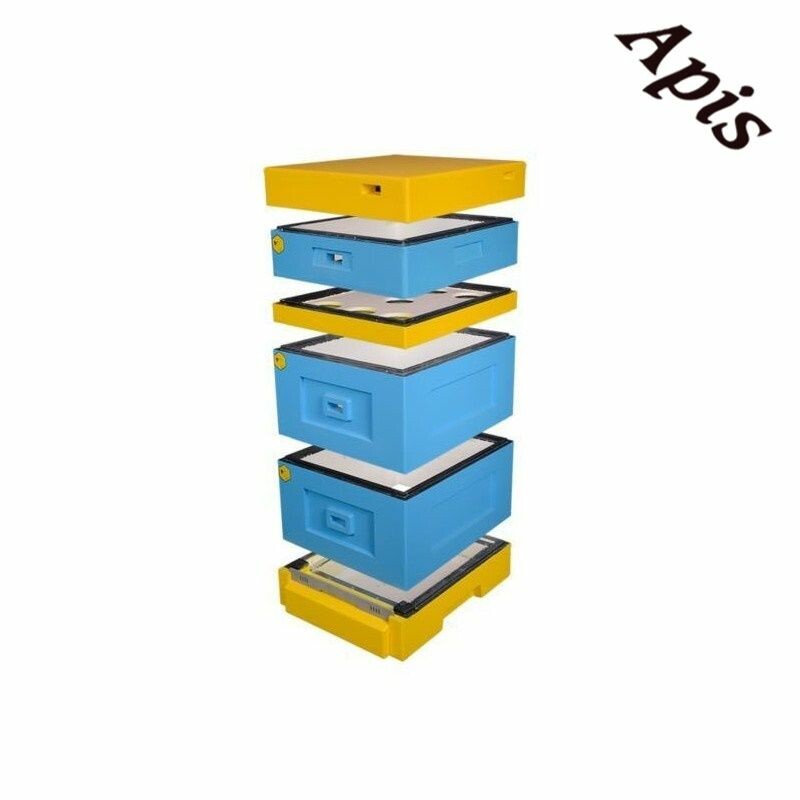 Stup Langstroth 3/4 din Polistiren cu fund antivarroua. - Apis-Blaj.ro