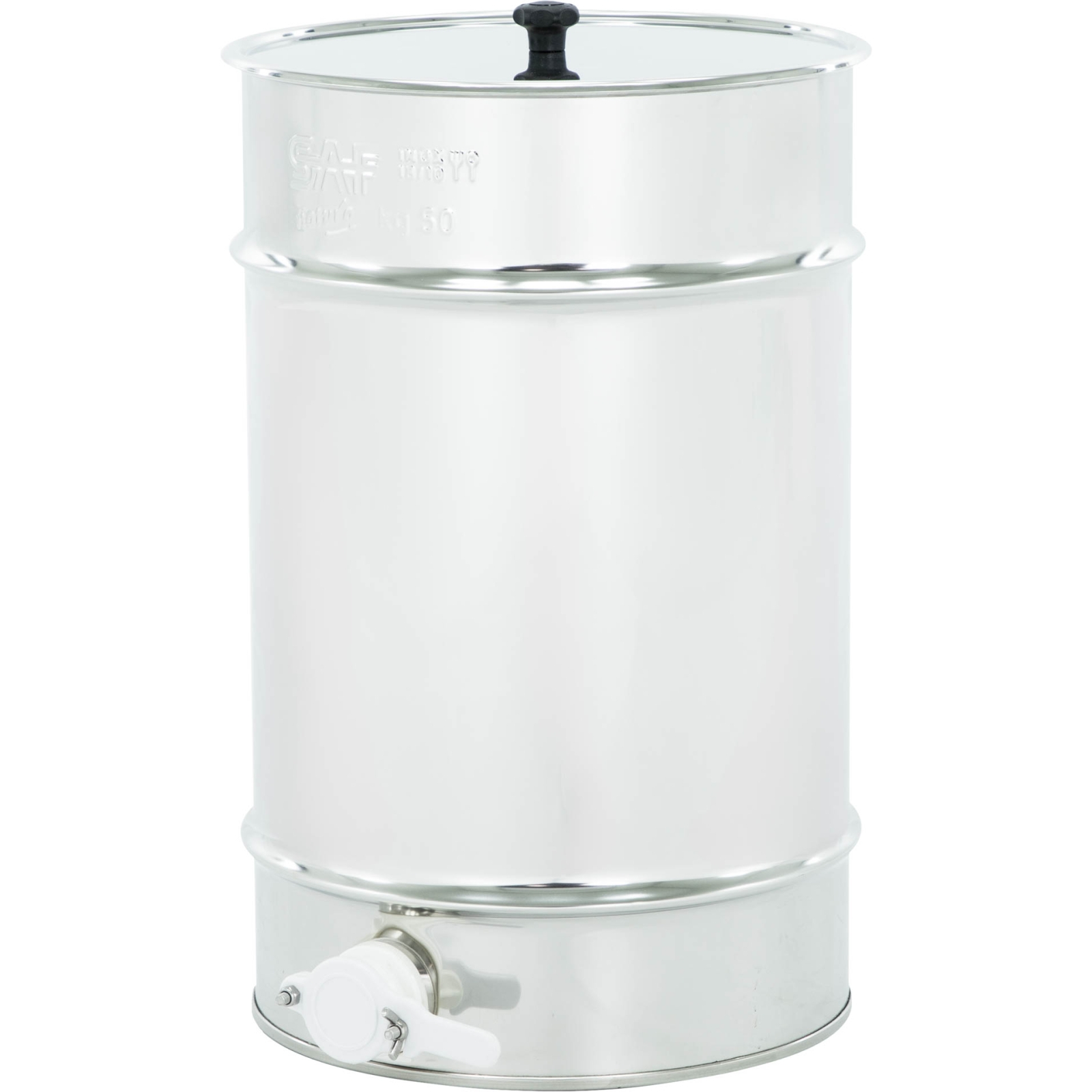 Maturator din inox, 50 kg, canea de plastic SAF - Apis-Blaj.ro